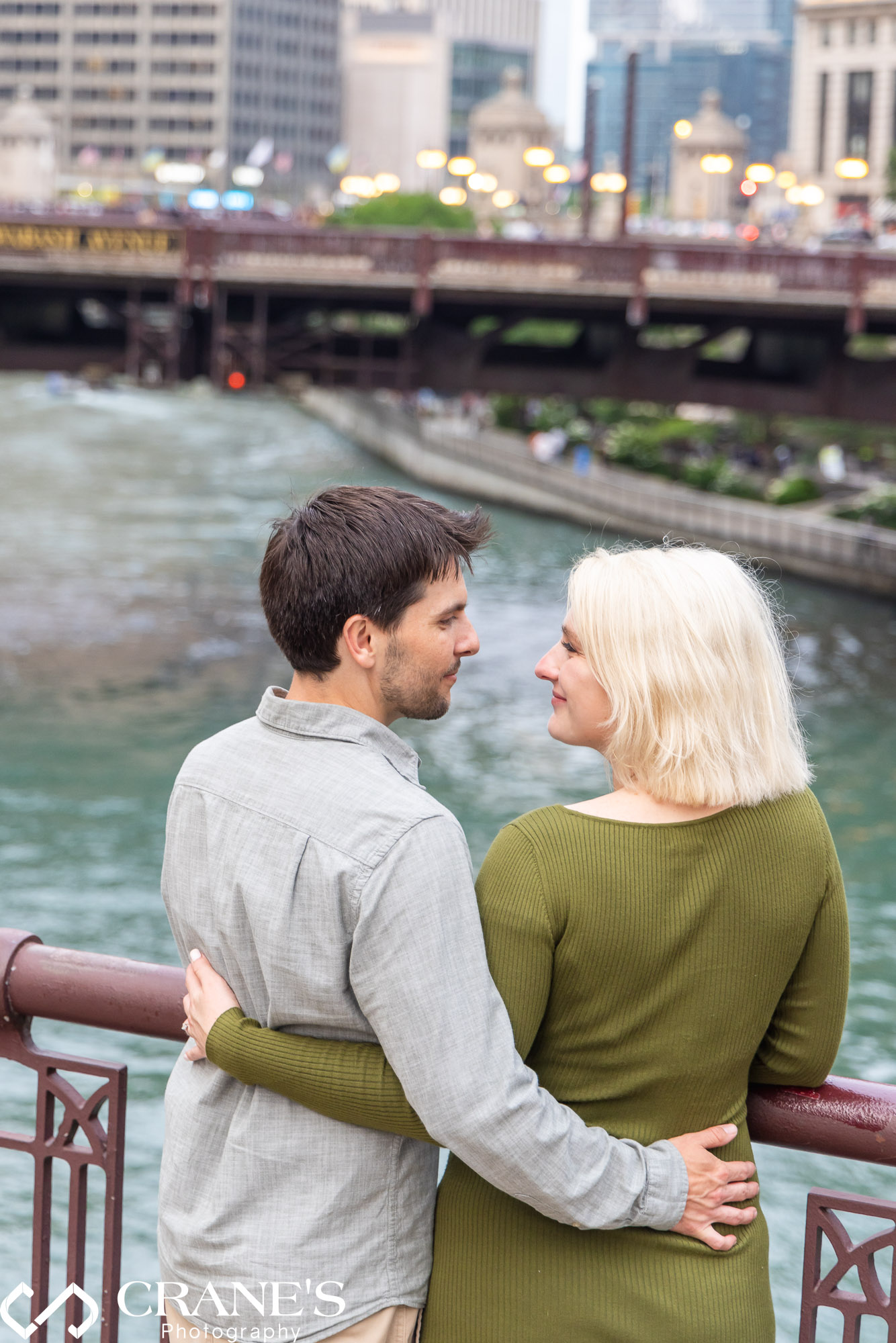 Chicago Riverwalk Engagement Session | Taylor and Alex