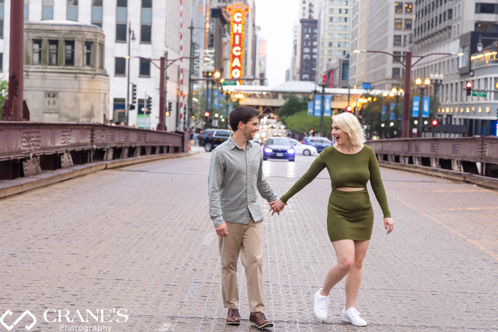 Chicago Riverwalk Engagement Session | Taylor and Alex