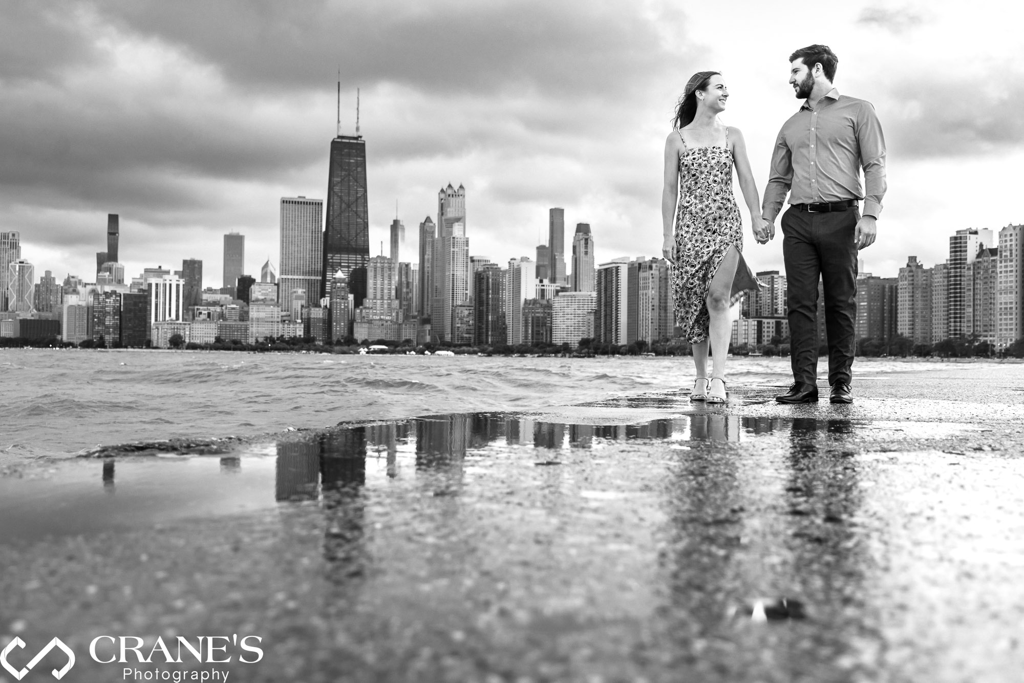 Engagement Session at The Lilly Pool | North Ave Beach at Sunset