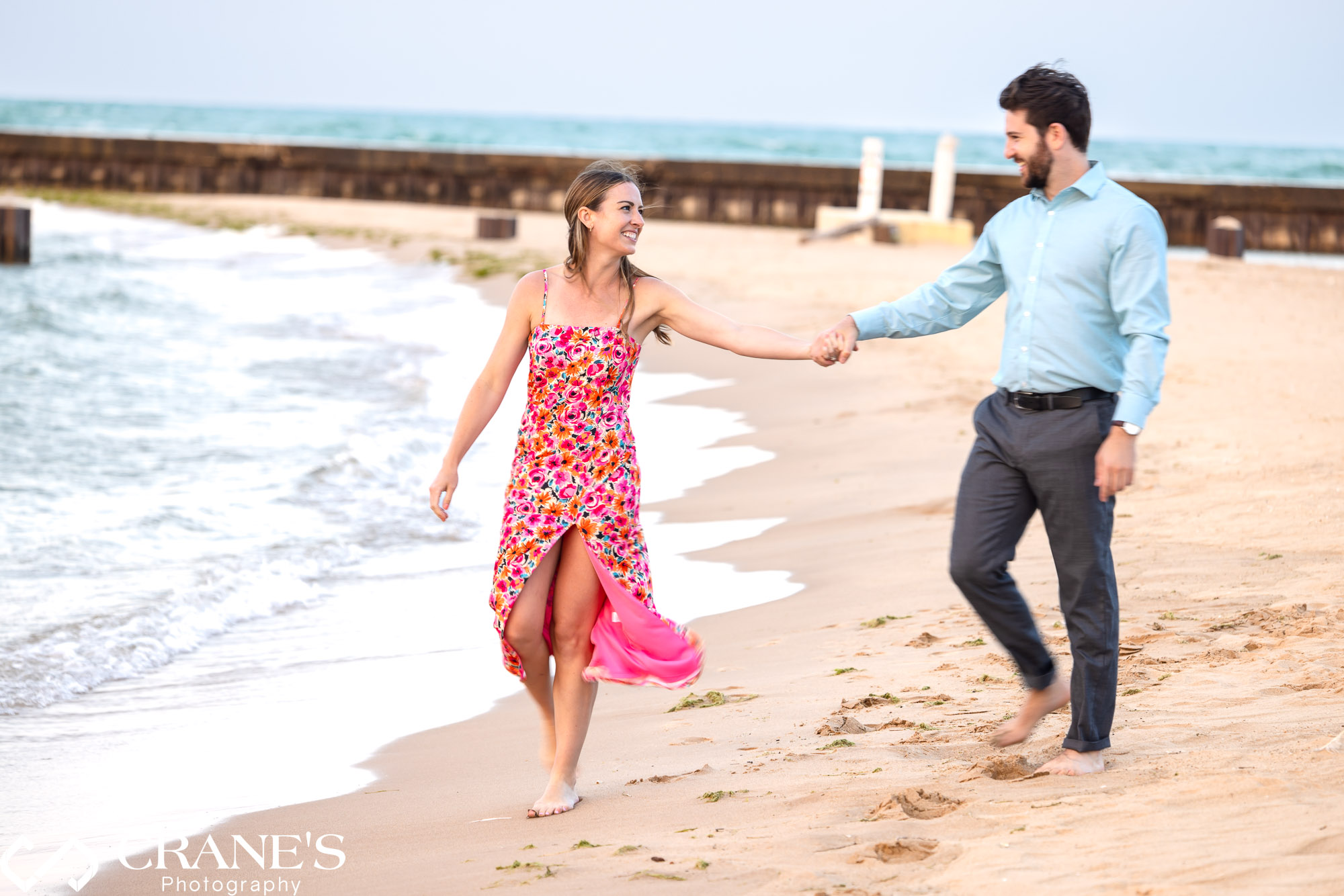 Engagement Session at The Lilly Pool | North Ave Beach at Sunset