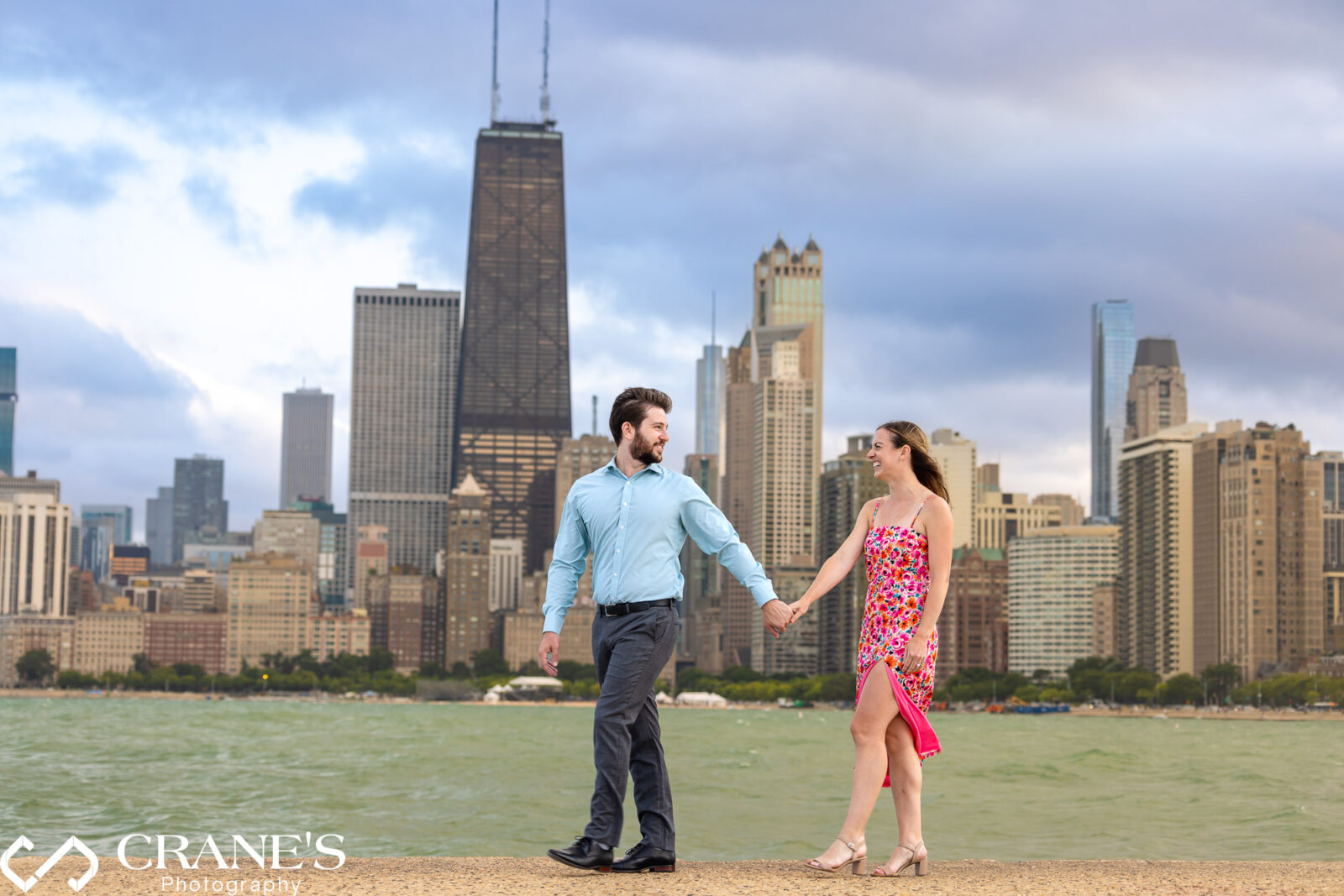 Engagement Session at The Lilly Pool | North Ave Beach at Sunset